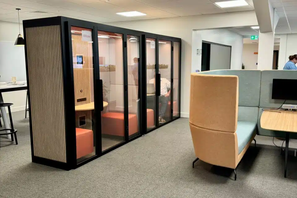 Acoustic Meeting Booths For Quiet Office Work | iQ Workspace